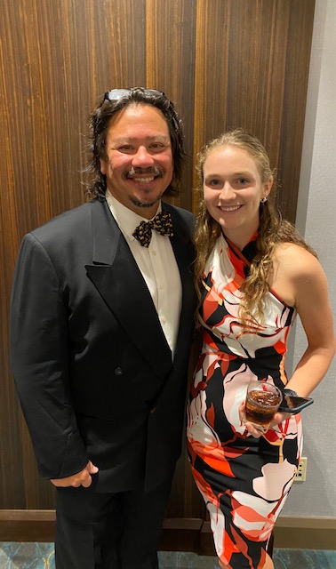 Teagan with Craig Beardsley